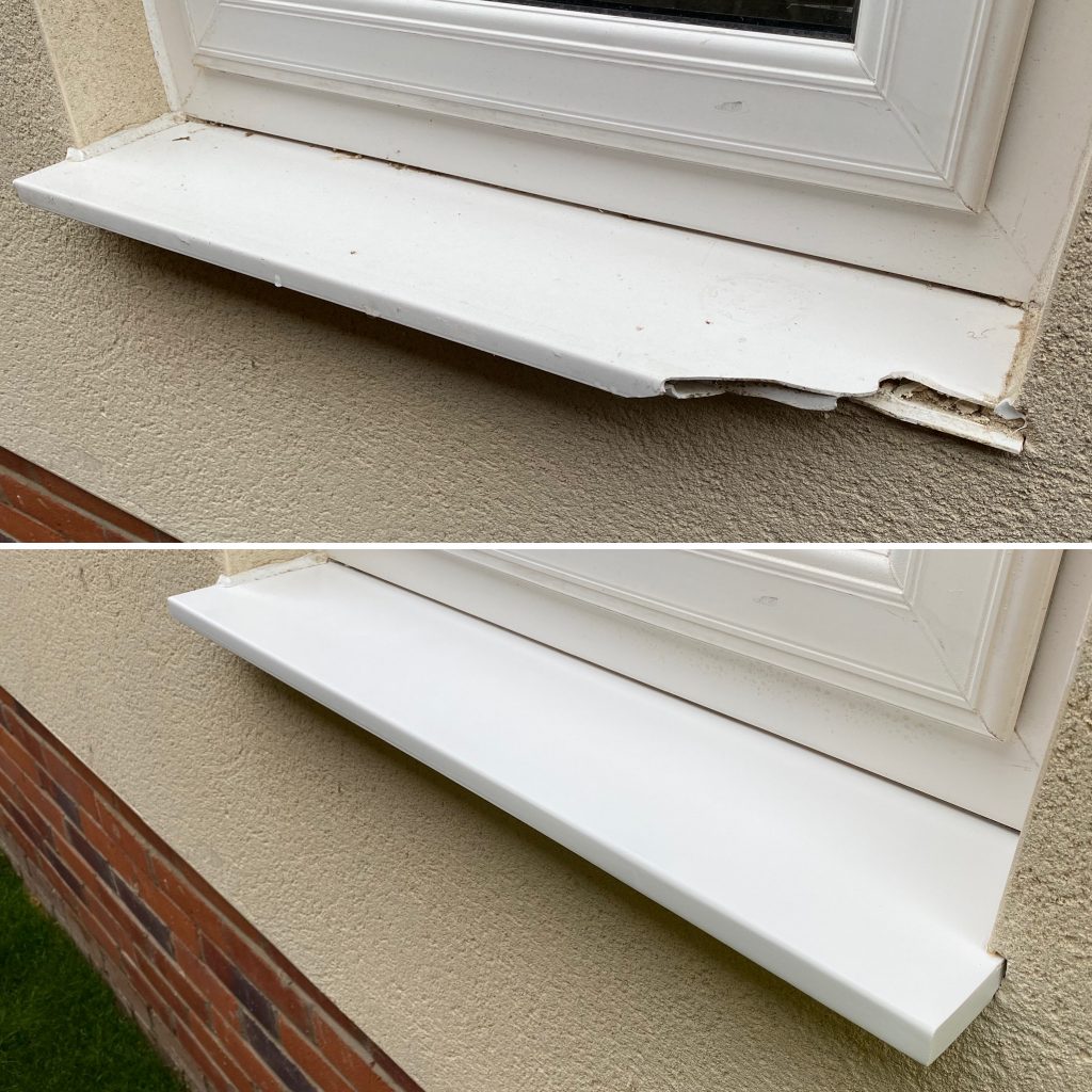 Badly Damaged PVC Window Cill | Surface Wizard