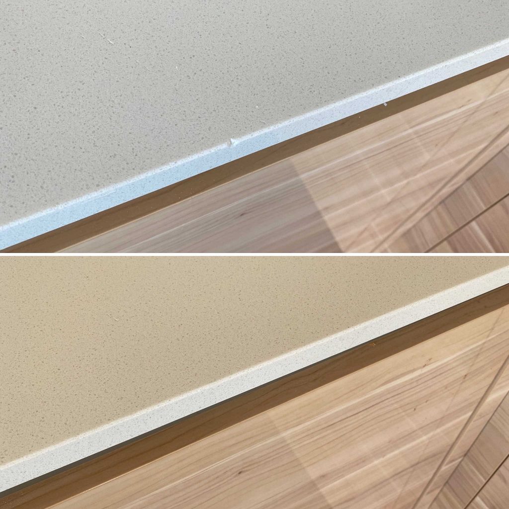 Chipped Quartz Worktop | Surface Wizard